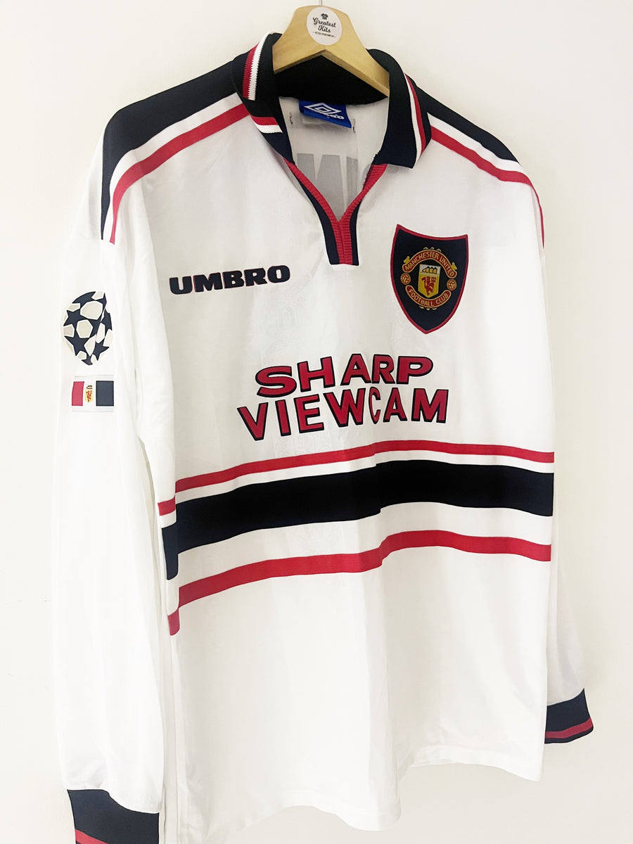 1997/99 Manchester United Away L/S Shirt Sheringham #10 (L) 9.5/10 ...